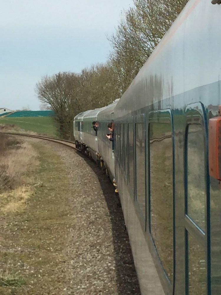 Class 50s and prototype High Speed Train power star at Mid-Norfolk ...
