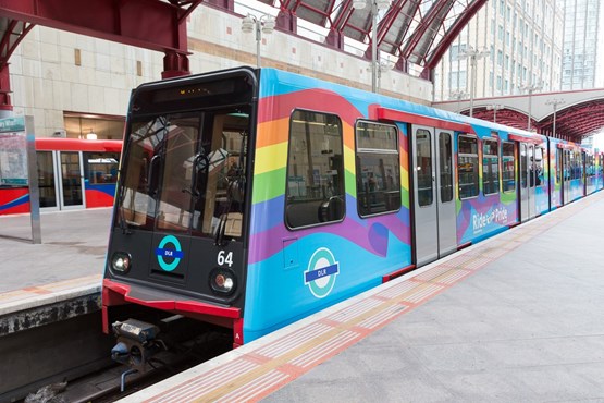 Docklands Light Railway marks LGBT Pride in London | Rail magazine