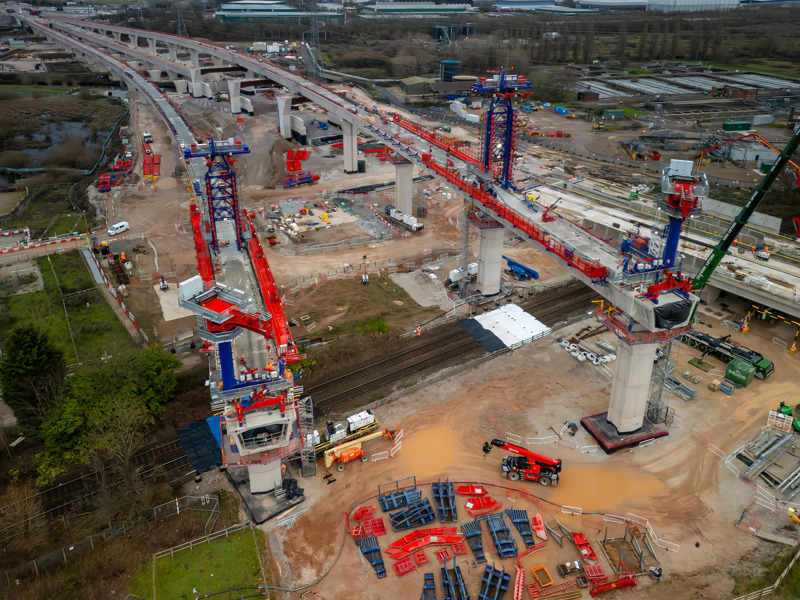 HS2 Delta Junction viaduct spans completed | HS2