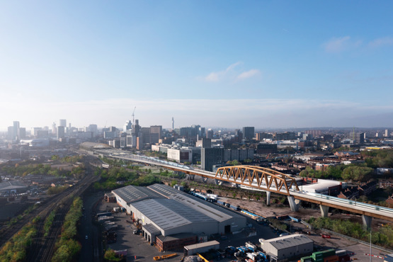 New HS2 viaducts being built to bring trains into Birmingham | Major ...