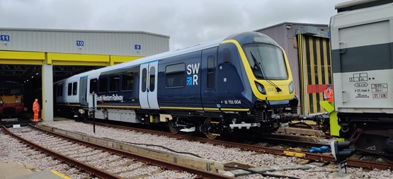 First Bombardier Class 701 arrives at Wimbledon depot for training