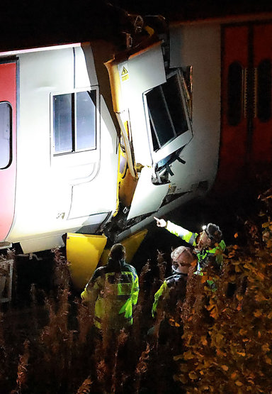 Mid-Wales train crash: Poor rail adhesion found on track approaching ...