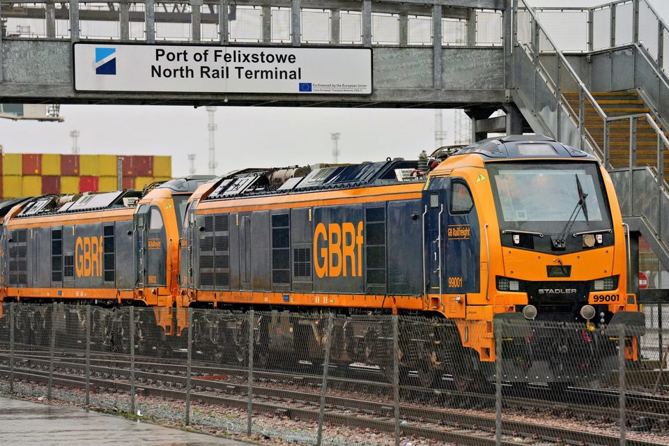 First GBRf Class 99s reach Felixstowe as more examples arrive in UK ...